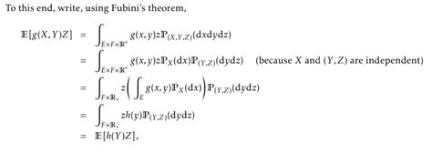 Real Analysis Conditional Expectation Of Random Variable On Product
