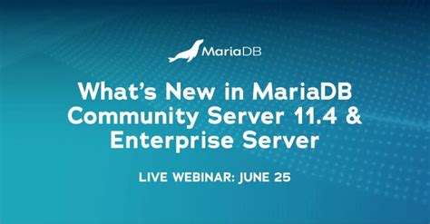 Senticore Technologies On Linkedin Whats New In Mariadb Community Server 114 And Enterprise Server
