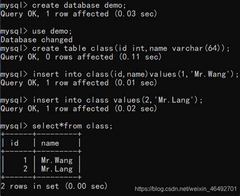 Mysql数据库 表的插入详解mysql插表语句 Csdn博客