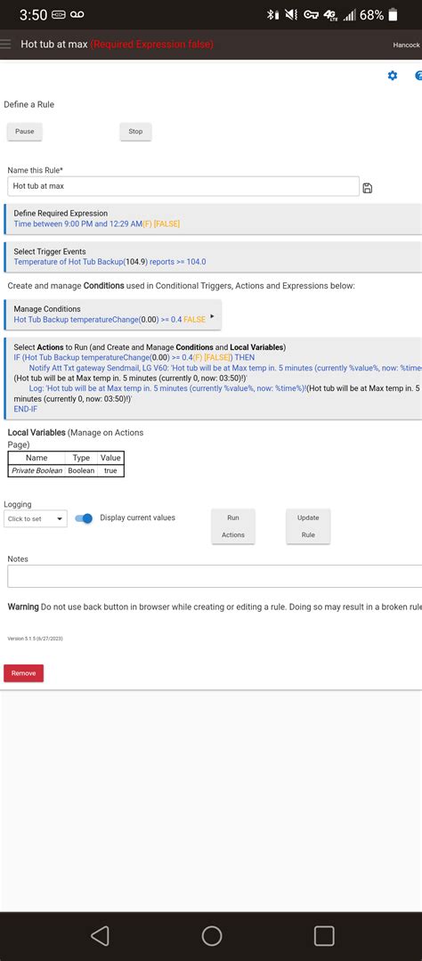 How To Add Required Expression To Existing Rule All Things Rule Machine Hubitat
