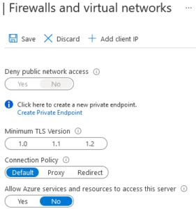 Azure Sql Database Connectivity Architecture