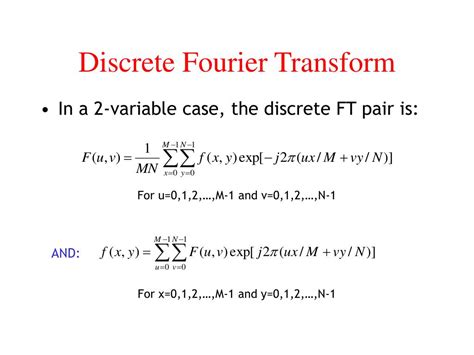 Ppt Discrete Fourier Transform Powerpoint Presentation Free Download Id6580880