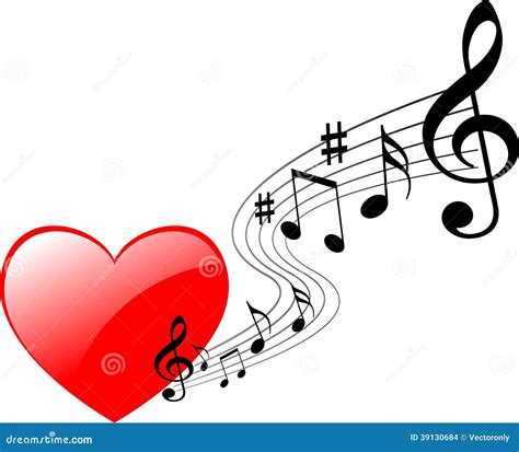 Heart Music Stock Vector Illustration Of Decorative 39130684