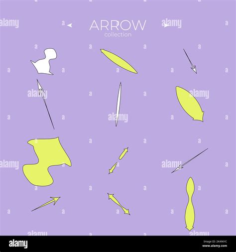 Vector Arrow Icons Arrows Vector Collection Direction Arrows Curly And Wave Orientation