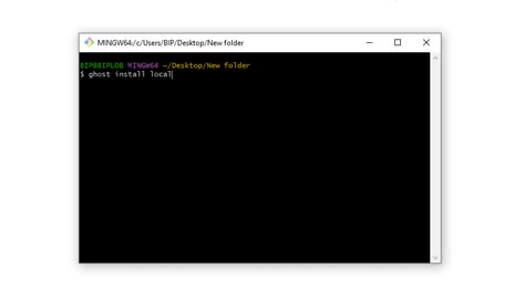 Step By Step Guide Installing Ghost On Your Local Computer