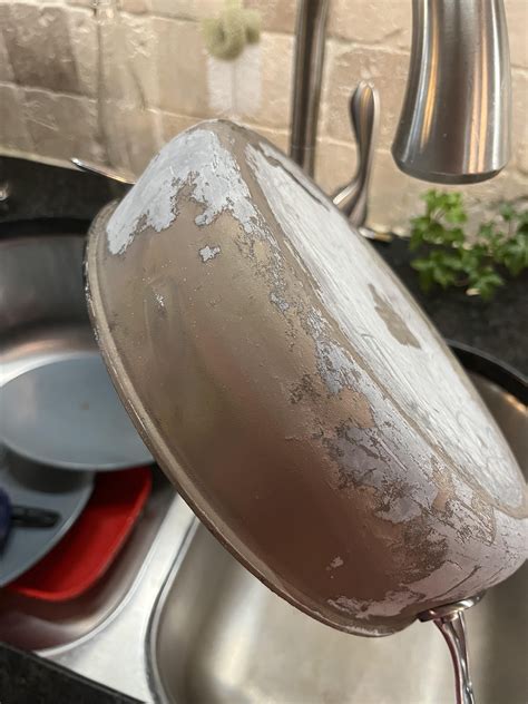 Exterior Coating Coming Off Pans Rcookware