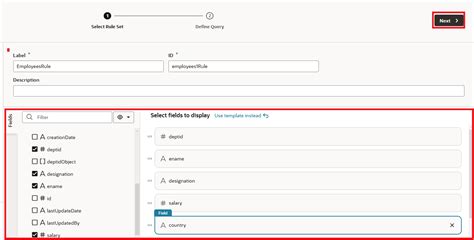 Enabling Column Personalization In Dynamic Tables In Oracle Visual