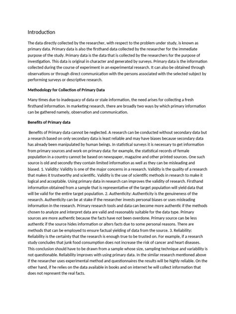 Introduction Pdf Statistics Hypothesis