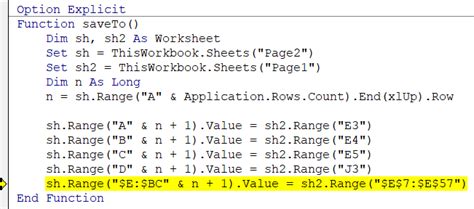 Excel Save Entries From One Sheet To Another Sheet Stack Overflow