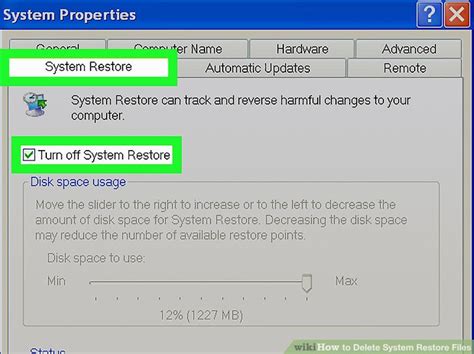 5 Ways To Delete System Restore Files Wikihow