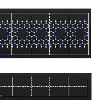 C2n Based Device Built By Quantumatk A Schematic View Of A Monolayer