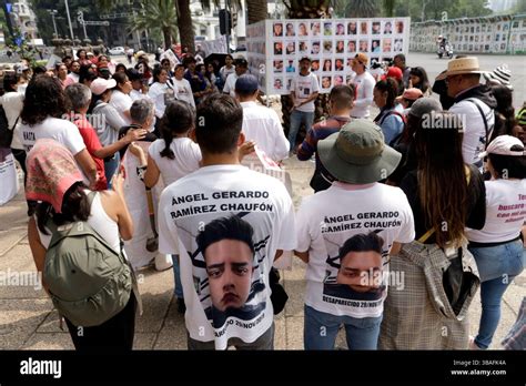 Relatives Of Missing Persons Gather At The Glorieta De Los