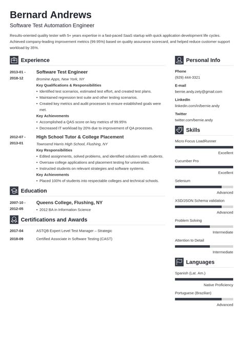 Quality Assurance QA Resume Samples Tips Template
