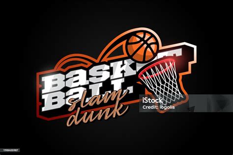 현대 전문 타이포그래피 농구 스포츠 복고풍 스타일의 벡터 엠블럼 및 템플릿 로고 디자인 옷 카드 배지 아이콘 엽서 배너 태그