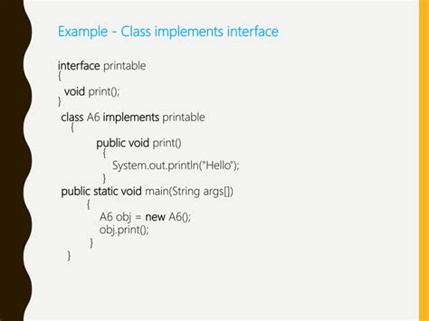 Java Interface Ppt