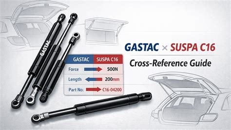 Gastac Gas Struts Suspa C16 Cross Reference Complete Guide