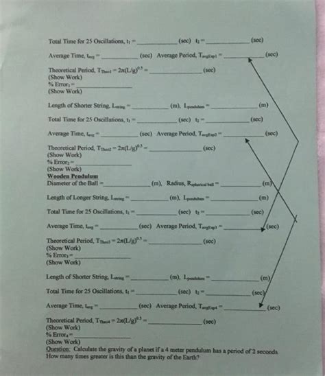 Solved Lab 6 Harmonic Motion Simple Pendulums Purpose Chegg Com