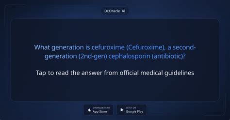 What Generation Is Cefuroxime Cefuroxime A Second Generation 2nd
