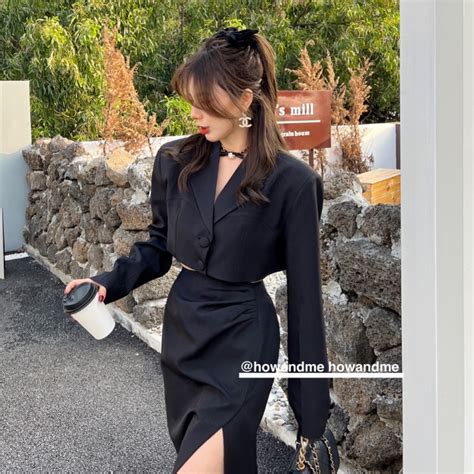 바이미뉴 가을하객룩 겨울하객룩 프리미엄 롱 스커트 투피스세트 싱글자켓 가을 아우터 재킷 정장자켓 트임 롱스커트 맥시스커트 하객룩 데이트룩 세트 투피스