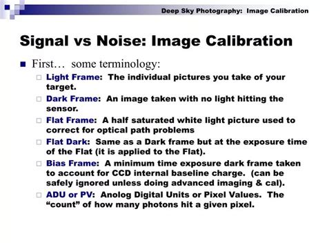 PPT Signal Vs Noise Image Calibration PowerPoint Presentation Free