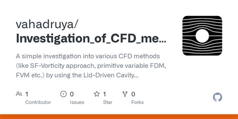 Github Vahadruyainvestigationofcfdmethodsonthelid Driven
