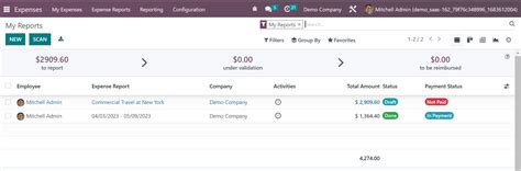 My Reports In Odoo 16 Expenses App Odoo V16 Community Edition Book