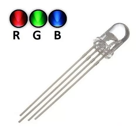 Led Rgb Alto Brilho 5mm Anodo Comum 5 Peças MercadoLivre