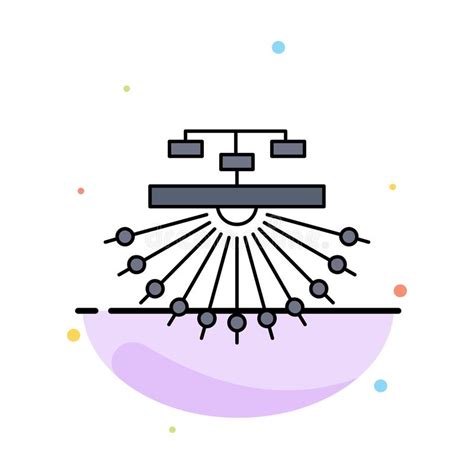 Optimization Site Site Structure Web Flat Color Icon Vector Stock Vector Illustration Of