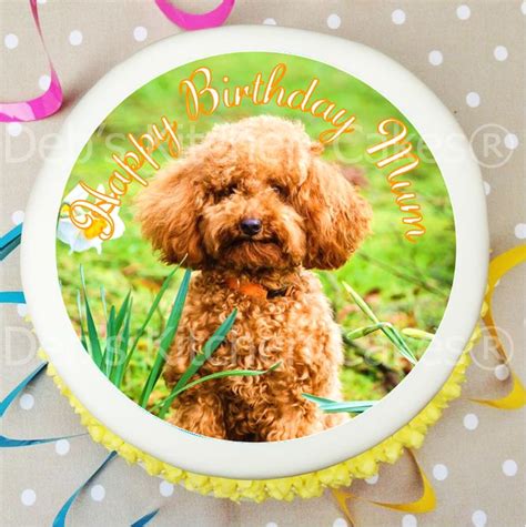 Personalised Cockapoo Cake Topper Dog Cake Dog Cakes Cake Decorating