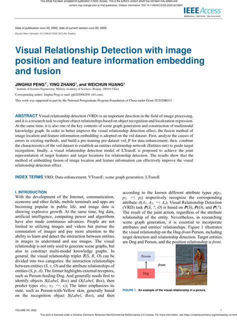 Pdf Visual Relationship Detection With Image Position And Feature