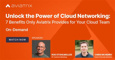 Unlock The Power Of Cloud Networking Aviatrix