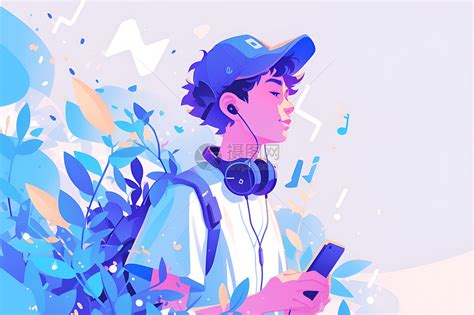 沉浸在音乐的世界插画图片下载 正版图片601059335 摄图网