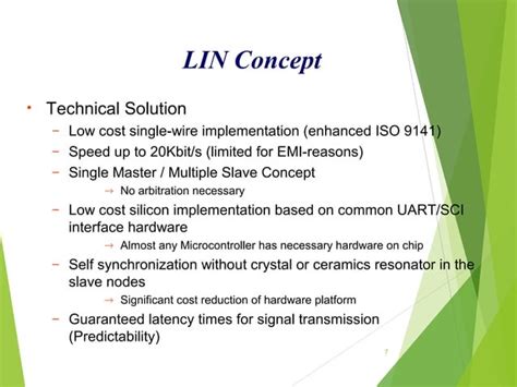 LIN Protocol Description PPT Internet Of Things Internet