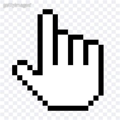 Mouse Pixelated Cursor Mouse Hand Cursor Computer Mouse Click Cursor