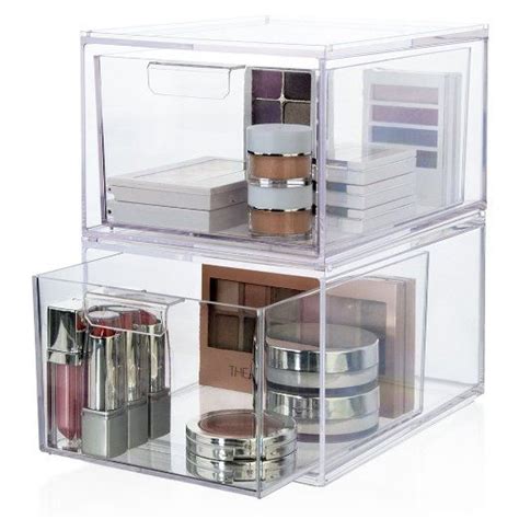 Stackable Cosmetic Storage And Makeup Palette Organizer