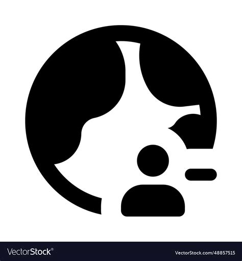 Deleting A User Account On Global Scale Royalty Free Vector