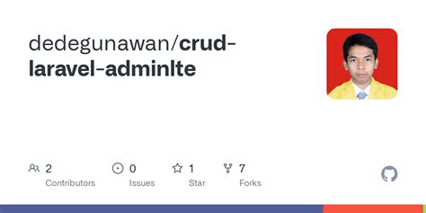 Github Dedegunawan Crud Laravel Adminlte