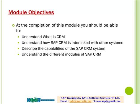 Sap Crm Functional Overview Training Pdf