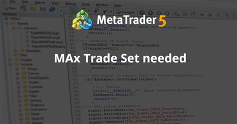 Baixar Grátis O Expert Advisor Max Trade Set Needed De Powerful20 Para Metatrader 4 No Code