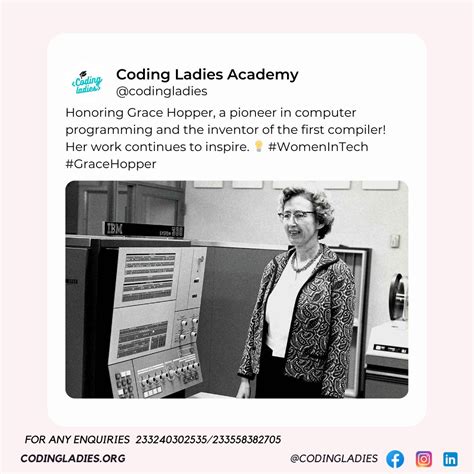 Womenintech Gracehopper Coding Ladies Academy