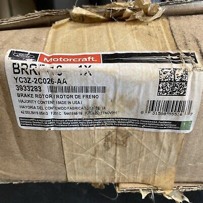 Oem Ford Motorcraft Rotor Assembly Brake Ford Yc3z 2c026 Aa Ebay
