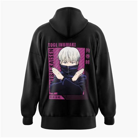Magenta Toge Inumaki Jujutsu Kaisen Oversized Hoodie The Static Store