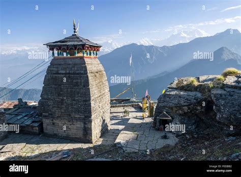 Tungnath Temple Garwhal Himal Tungnath Uttarakhand India Stock