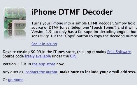 Iphone Dtmf Decoder The Dxzone