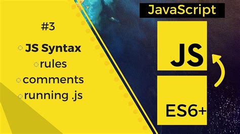Javascript Es6 3 Syntax Rules Semicolon Comments Run Js File