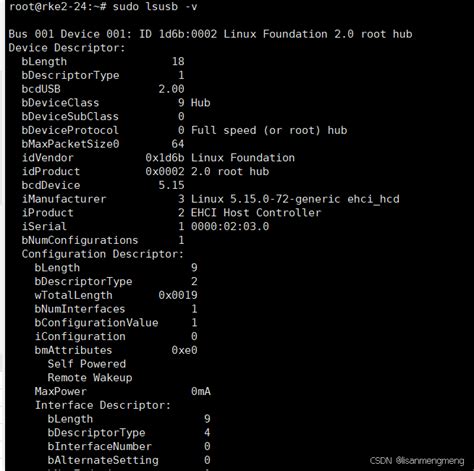lsusb 命令介绍和使用案例 csdn博客