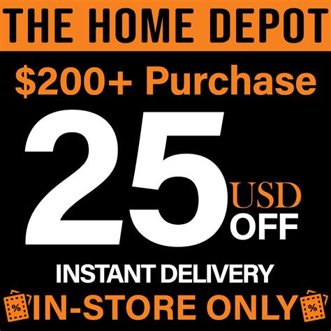 In Store 25 Off Home Depot Printable Coupon Buy Home Depot And Wayfair Guaranteed To Work