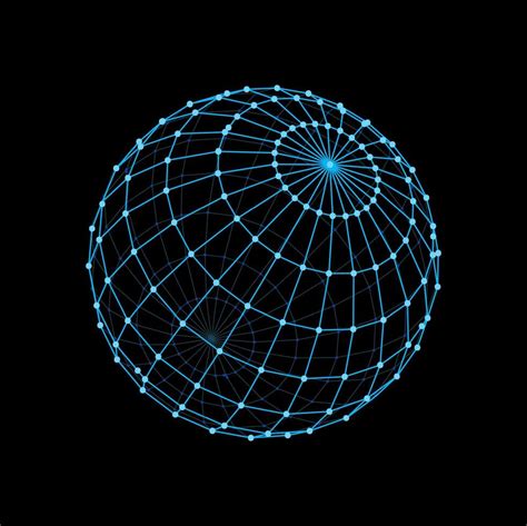 3d Wireframe Sphere And Futuristic Ball Shape 46638277 Vector Art At Vecteezy