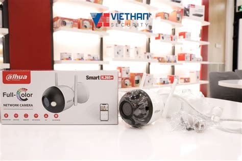 Camera Ip Wifi Bullet 4mp Dahua Dh F4c Led Đàm Thoại 2 Chiều Đèn Led 30m Ánh Sáng Kép Thông Minh