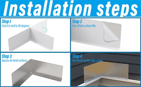 2 Pcs Gutter Valley Splash Guards Rain Gutter Valley Roofing Gutter Guards Diverter Roof Rain